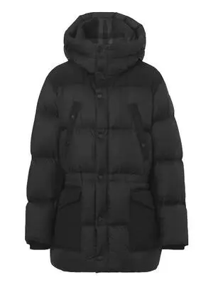 Burberry Logo Applique Nylon Puffer Coat - Black