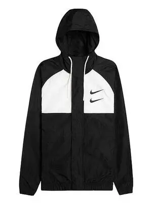Nike Swoosh Hd Woven Jacket - Black/white/particle Grey