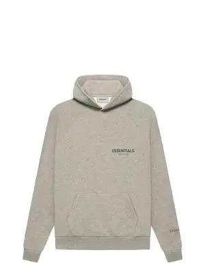 Fear Of God Essentials Core Collection Pullover Hoodie - Heather Oatmeal