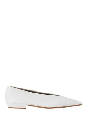 BOTTEGA VENETA Almond Leather Ballet Flat