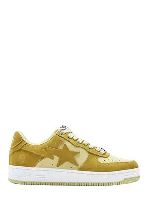 BAPE A Bathing Ape Bape Sta Suede Sneakers Yellow/gold/white