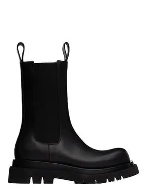 Bottega Veneta Lug Chelsea Boots - Black