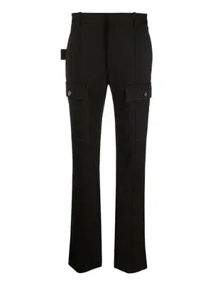 Bottega Veneta High-waisted Wool Trousers - Black