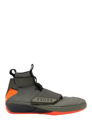 JORDAN Xx Flyknit R&b Sneakers - Medium Olive/safety Orange