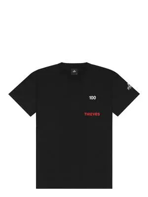 100 THIEVES Numbers T-shirt - Black