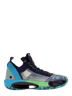 JORDAN Xxxiv Low Sneakers - Regency Purple/rage Green/persian Violet
