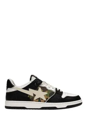 BAPE A Bathing Ape Bape SK8 Sta Sneakers Black/white/camo