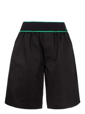 Bottega Veneta Logo Elastic Waist Shorts - Black