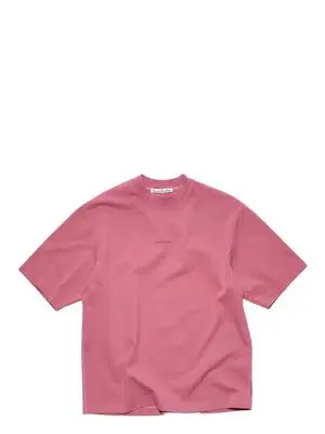 Acne Studios Contrast Stamped Logo T-shirt - Old Pink
