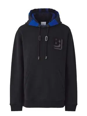 Burberry Graphic Letter Hoodie - Black/blue