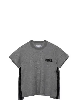 Nike X Sacai Short Sleeve Fleece Top - Dark Grey Heather (womens)