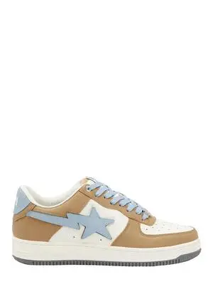 BAPE A Bathing Ape Bape Sta Low #4in Beige/sky Blue