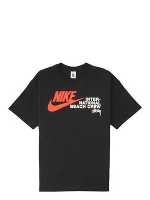Nike X Stussy International Beach Crew T-shirt - Black