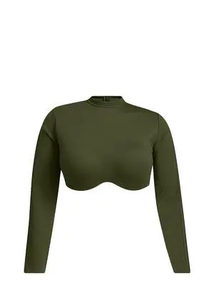 ADIDAS Ivy Park Halls Of Ivy Long Sleeve Crop Top