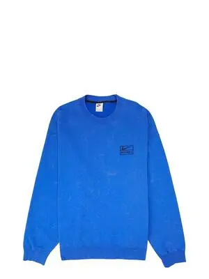 Nike X Stussy Acid Wash Crew Fleece - Blue