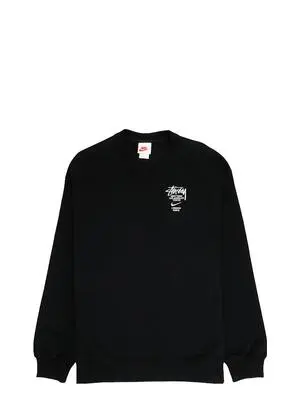 Nike X Stussy International Crewneck Sweatshirt - Black