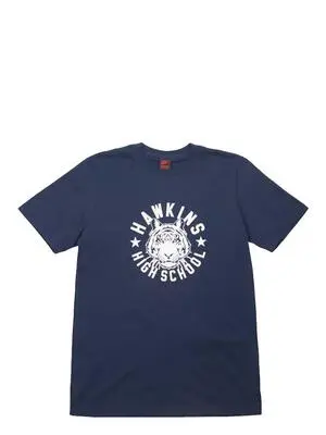 Nike X Stranger Things Hawkins High Tee Shirt - Navy Blue