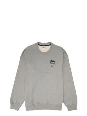 Nike X Stussy International Crewneck Sweatshirt - Heather Grey
