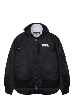 Nike X Sacai Layered Bomber Jacket - Black (womens)