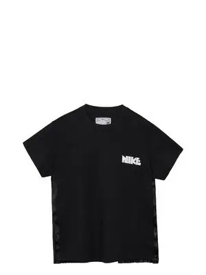 Nike X Sacai Short Sleeve Fleece Top - Black (womens)