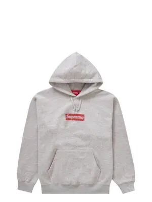 Supreme Inside Out Box Logo Hooded Sweatshirt - Heather Grey