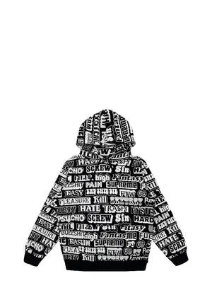 Supreme Hysteric Glamour Text Hoodie - Black