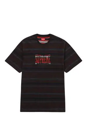 Supreme Inverted Stripe Short Sleeve Top - Black