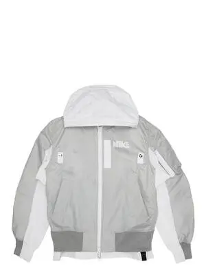 Nike X Sacai Layered Bomber Jacket - Grey Fog