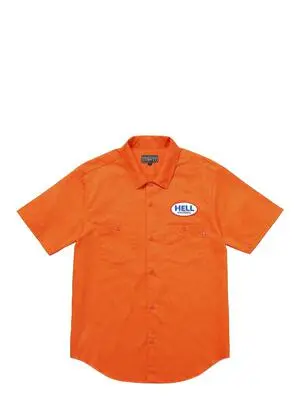 Supreme Hysteric Glamour Short Sleeve Work Shirt - Orange