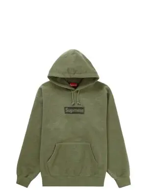 Supreme Inside Out Box Logo Hooded Sweatshirt - Light Olive