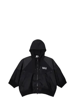 Nike X Sacai Full Zip Hooded Jacket - Black