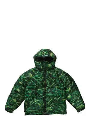 Supreme H.r. Giger Jacquard Down Puffer Jacket - Green