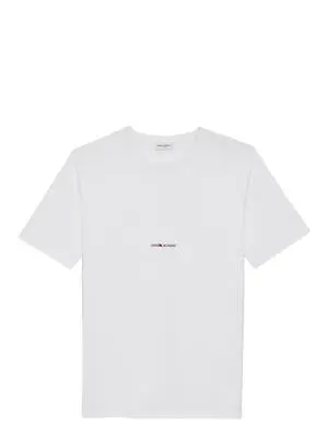 Saint Laurent Basic Logo T-shirt - White