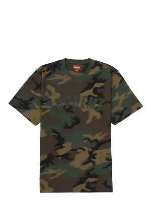 Supreme Intarsia Camo Short Sleeve Top - Woodland Camo
