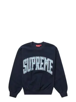 Supreme Inside Out Crewneck Sweatshirt - Navy Blue