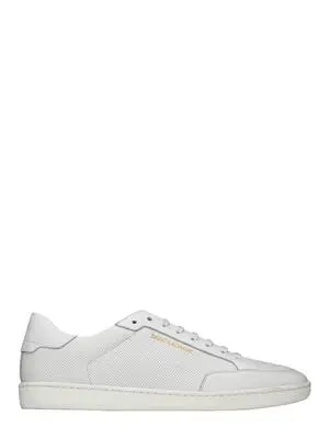 Saint Laurent Court Classic Sl/10 Perforated Sneakers - White