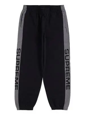 Supreme Jacquard Stripe Sweatpant - Black