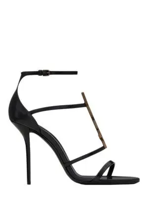 Saint Laurent Cassandra Sandal Heels - Black