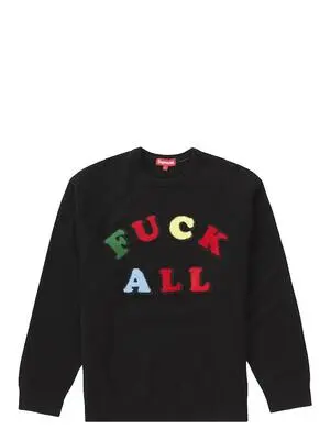 Supreme Jamie Reid Fuck All Sweater - Black