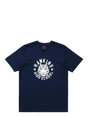 Nike X Stranger Things Hawkins High Tee Shirt - Navy Blue