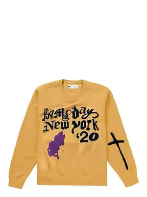 CACTUS PLANT FLEA MARKET Yams Day In Loving Memory Long Sleeve Tee Shirt - Yellow