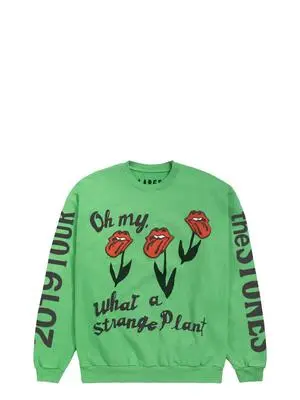 CACTUS PLANT FLEA MARKET Rolling Stones 2019 Tour Crewneck Sweatshirt - Green