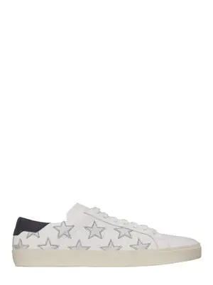 Saint Laurent Court Classic Sl/06 Metallic California Sneakers - White