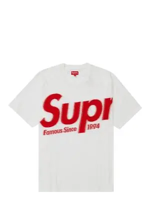 Supreme Intarsia Spellout Short Sleeve Top White