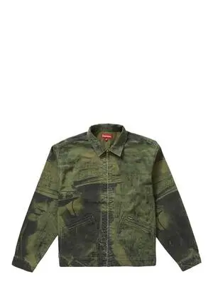 Supreme Is Love Denim Work Jacket - Olive