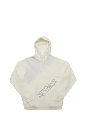 Supreme Diagonal Hooded Sweatshirt - White