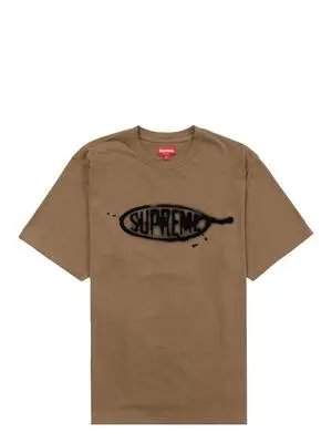 Supreme Ink Blot Short Sleeve Top Olive Brown