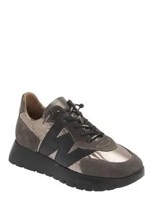 WONDERS Oslo Sneaker - Grey Black Lead Combo