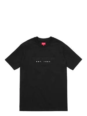 Supreme Debossed Tee Shirt Black