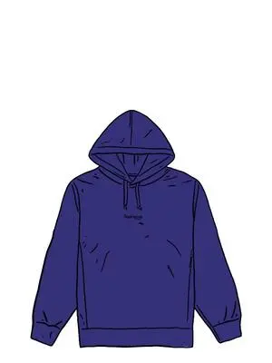 Supreme Digital Logo Hooded Sweatshirt Dark Royal